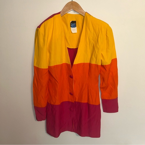 Knapp Studio | Jackets & Coats | Vtg Knapp Studios Colorblock Jacket ...